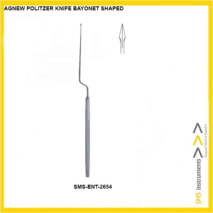 AGNEW POLITZER KNIFE BAYONET SHAPED |SMS Surgical Instruments
