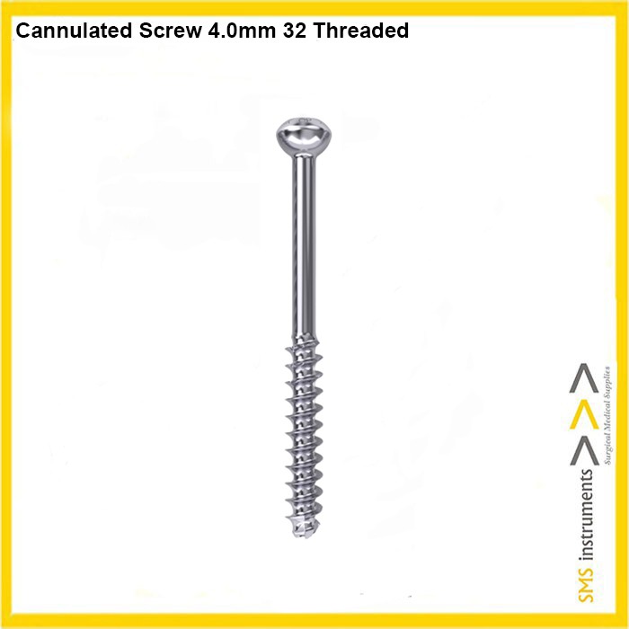 Cannulated Screw 4.0mm 32 Threaded | SMS Instruments