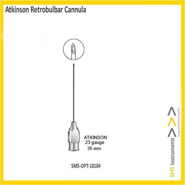 Atkinson Retrobulbar Cannula | SMS Ophthalmology Instruments Malaysia