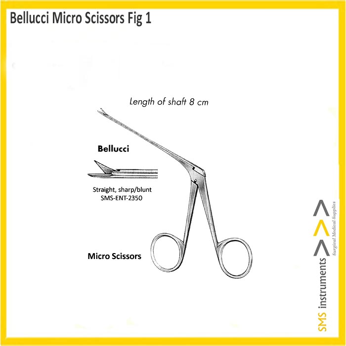 Bellucci Micro Scissors | Otology | ENT Surgical | SMS Instruments