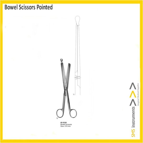 Bowel Scissors Probe Pointed | Surgical Instruments | Nazmed SMS