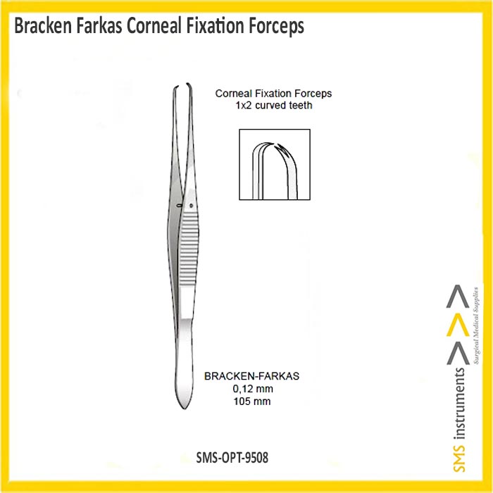 Bracken Farkas Corneal Fixation Forceps | SMS Ophthalmology Instruments