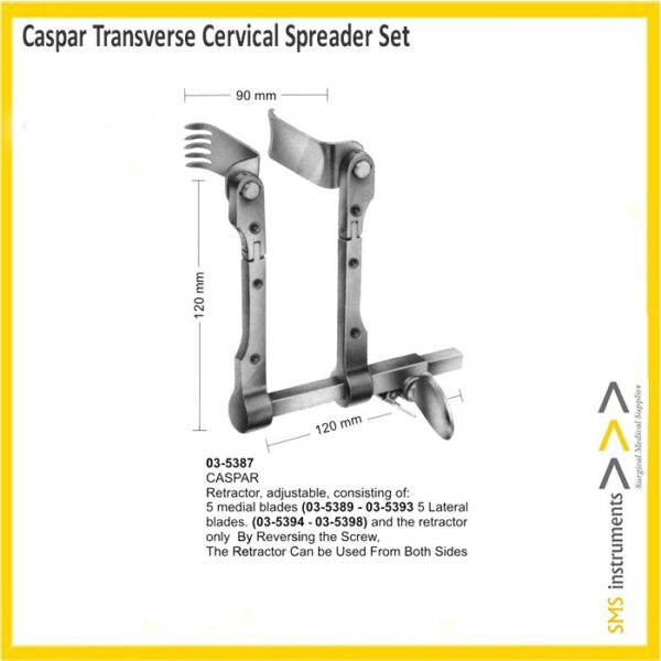 Caspar Transverse Cervical Spreader Set | SMS Spine Instruments