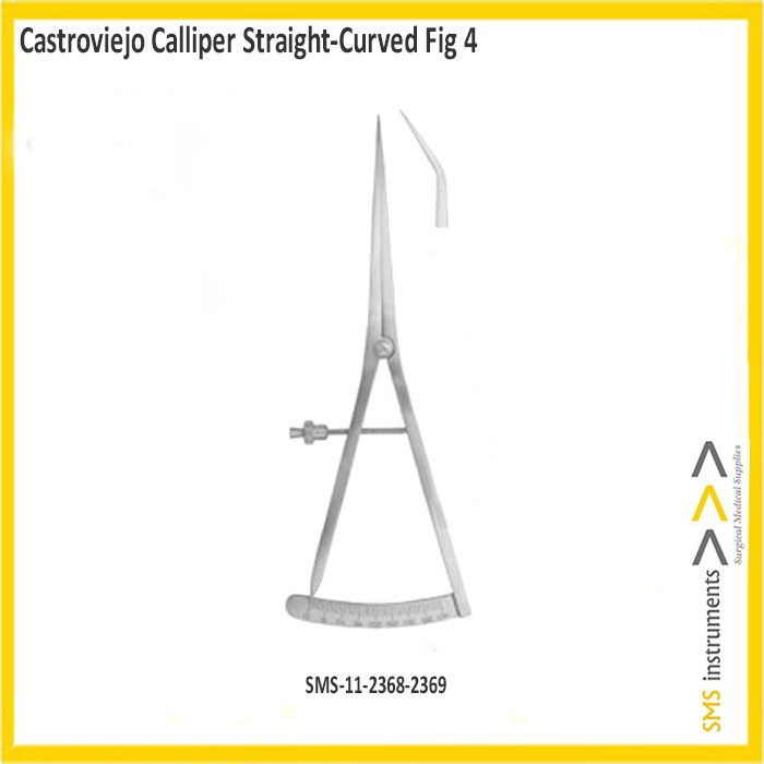 Castroviejo Caliper Straight - Curved | Nazmed SMS Dental Instruments