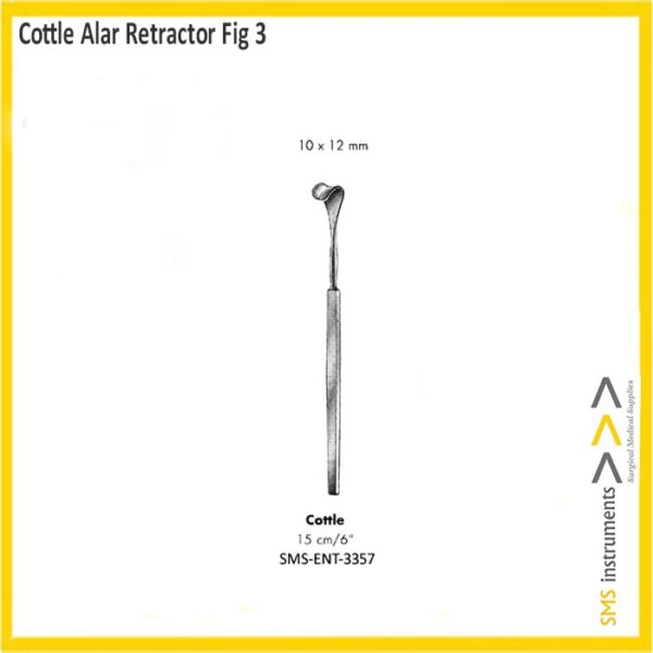 Cottle Alar Retractor | Rhinology-Rhinoplasty | ENT Nose Instruments