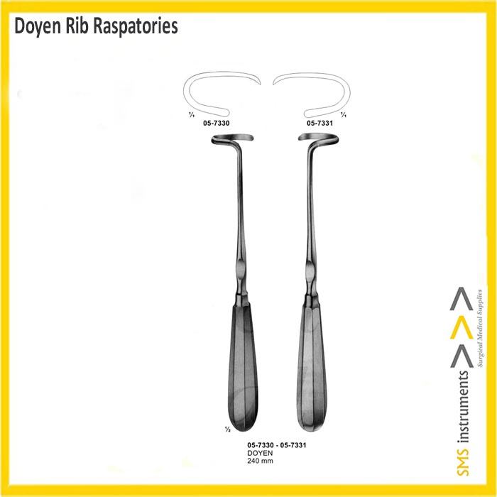Doyen Rib Raspatories | Surgical Instruments | Nazmed SMS Malaysia