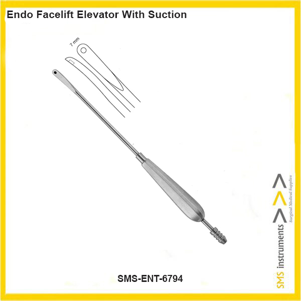 Endo Facelift Elevator With Suction - Surgical Medical Supplies