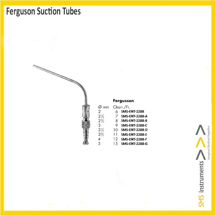 Ferguson Suction Tubes | Otology | ENT Surgical | SMS Instruments