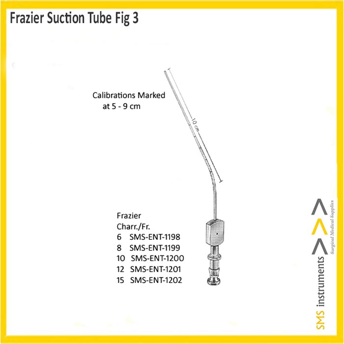 Frazier Suction Tube | Otology | ENT Surgical | SMS Instruments