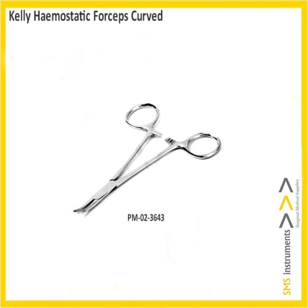 Kelly Haemostatic Forceps Curved | SMS Postmortem Instruments