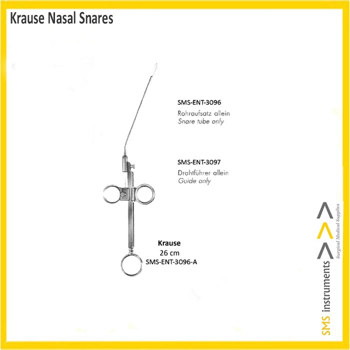 Krause Nasal Snares | Rhinology - Rhinoplasty | ENT SMS Instruments
