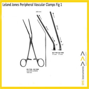 Leland Jones Peripheral Vascular Clamps 190 mm – SMS Vascular