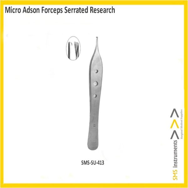 Micro Adson Forceps Toothless Research | SMS Single Use Instruments