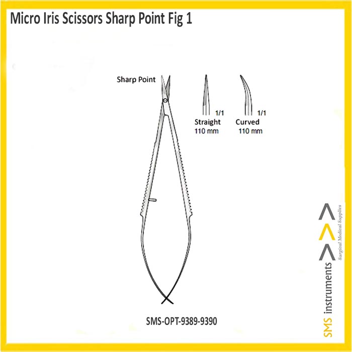 Micro Scissors Sharp Point | SMS Ophthalmology Instruments Malaysia