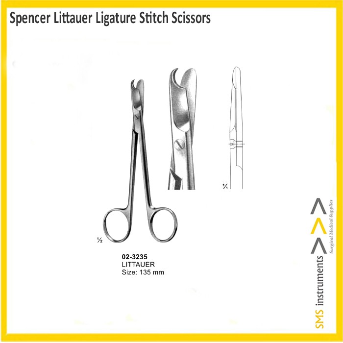 Littauer Ligature Scissors | Surgical Instruments | Nazmed SMS