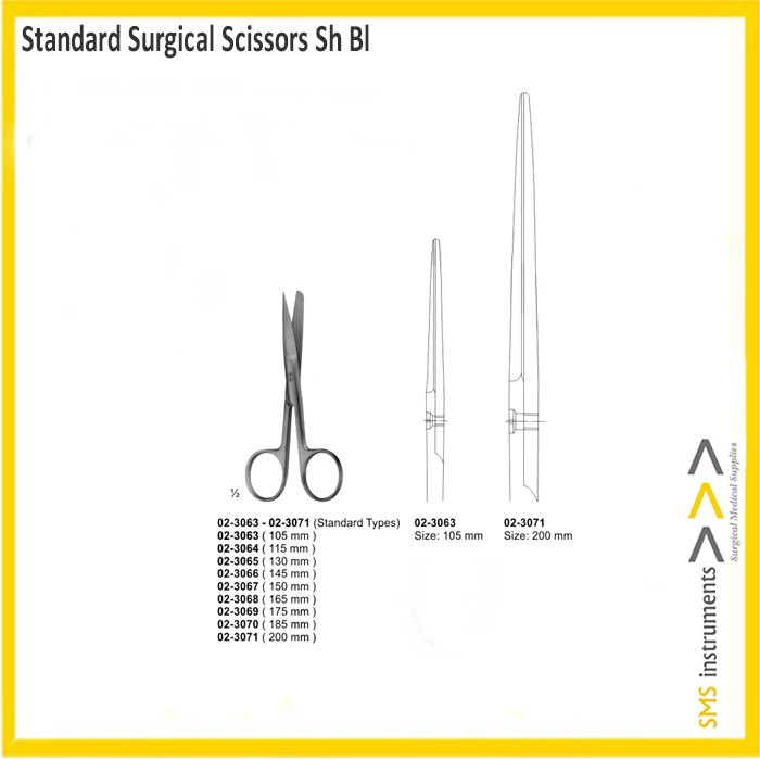 Surgical Scissors Sh/Bl - Dressing - Nurses | SMS Medical Instrument