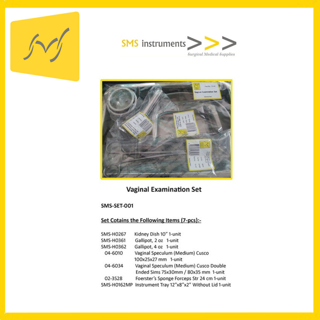 Vaginal Examination Set | Surgical Sets | Nazmed SMS Malaysia