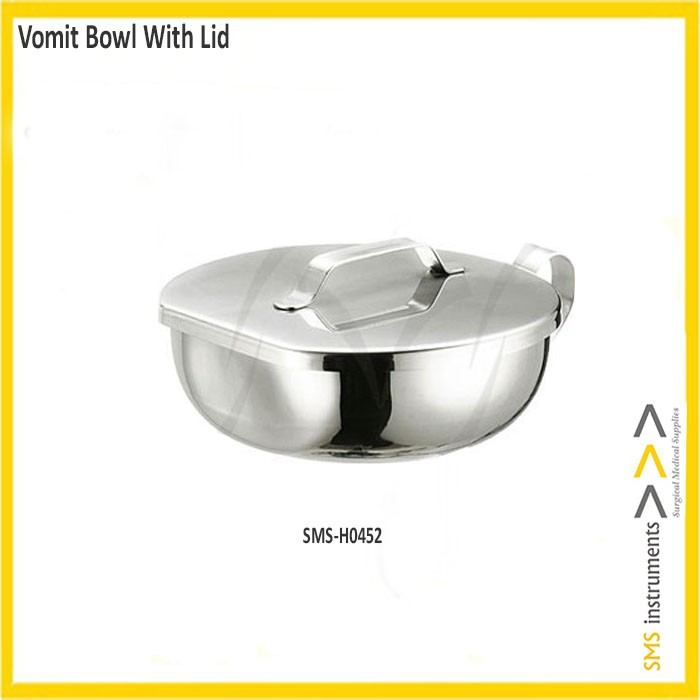 Vomit Bowl With Lid | Hospital Hollowares | Brand SMS Instruments