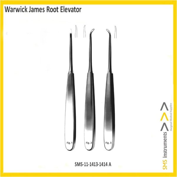 Warwick James Root Elevator Fig 1-3 | Dental Instruments | SMS Instrument